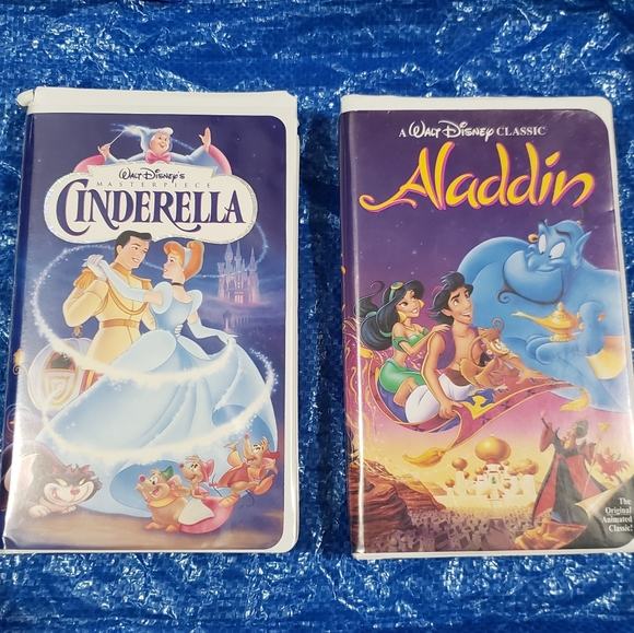 Disney | Other | Cinderella Disney Aladdin Vhs Rare Vintage Collection ...